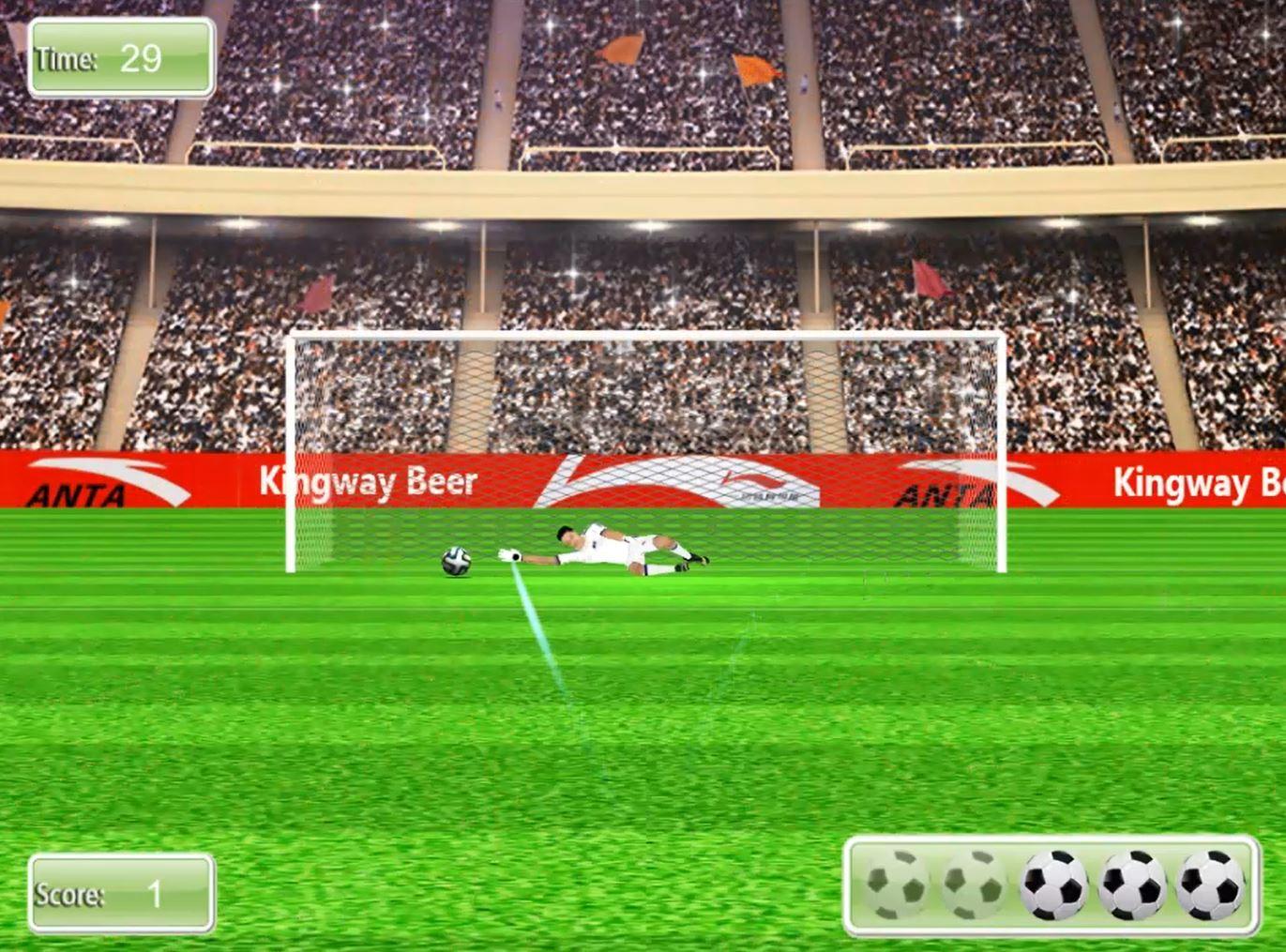 Penalty Shot Rental- Virtual Simulator with Goalkeeper